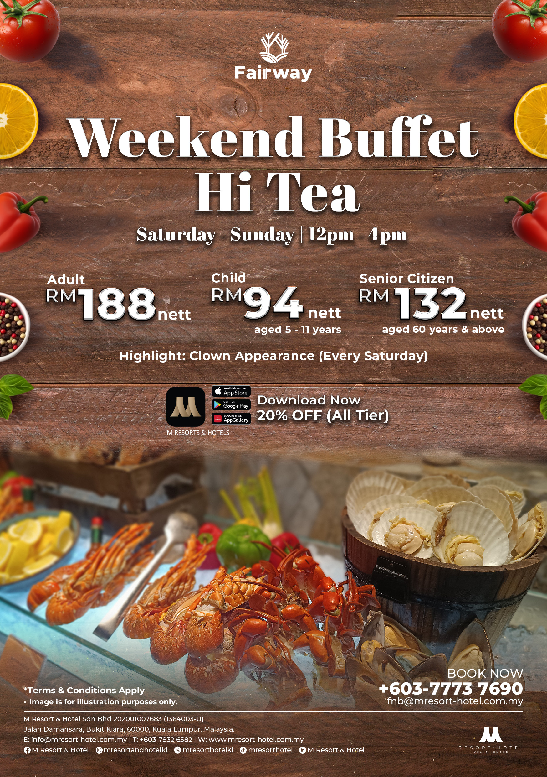 Weekend Buffet Hi Tea – M Resort Hotel